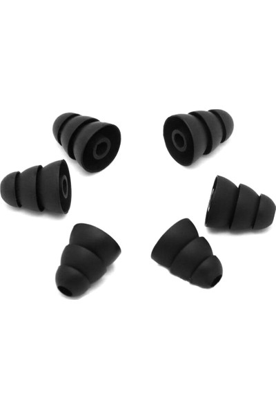 Auvc 6'lı 3 Katmanlı Silikon Kulaklık