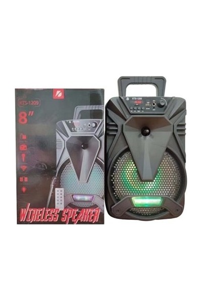 Glr Tech Kts KTS-1209 8'' Mikrofonlu Taşınabilir Şarjlı Bluetooth Hoparlör Glr Tech Kts KTS-1209 8'' Mikrofonlu Taşınabilir Şarjlı Bluetooth Hoparlör