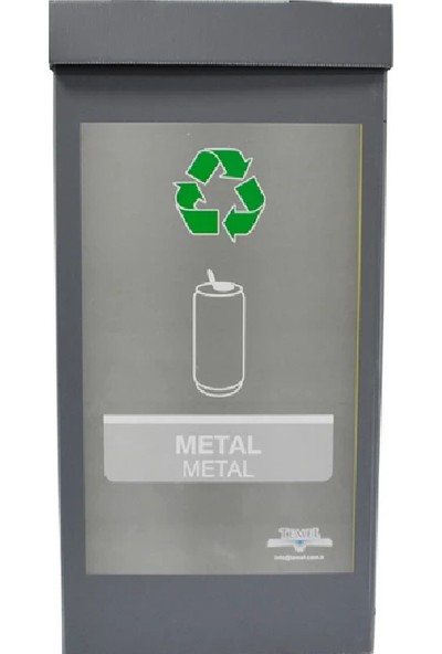 Gediz Plastik Ihsan Geri Dönüşüm Kutusu Sıfır Atık Kutusu Gri Gediz Plastik Ihsan Geri Dönüşüm Kutusu Sıfır Atık Kutusu Gri