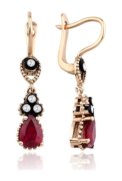 Emel Pırlanta 1.30 Ct. Elmas Yakut Küpe