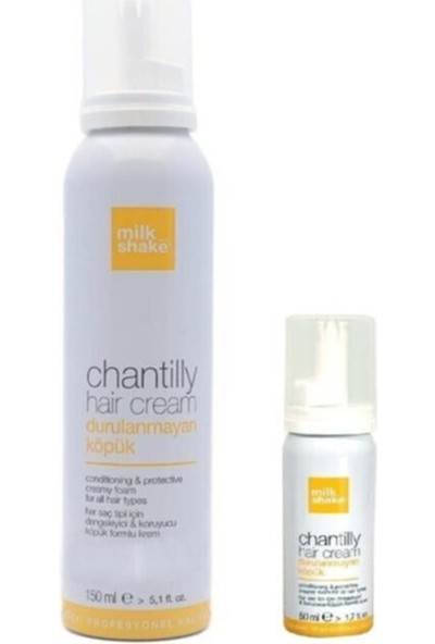 Milk Shake Chantilly Hair Cream Saç Bakım Köpüğü 150 ml + 50ML