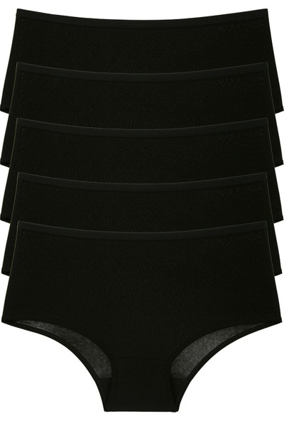 Nicoletta Siyah Kadın Külot 5'li Paket Nicoletta Siyah Kadın Külot 5'li Paket