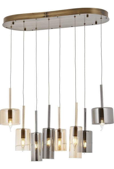 Avonnı AV-60043-E-ELLIPSE-BF Eskitme Kaplama Modern Avize E14 Metal Cam Kristal 70X35CM Avonnı AV-60043-E-ELLIPSE-BF Eskitme Kaplama Modern Avize E14 Metal Cam Kristal 70X35CM