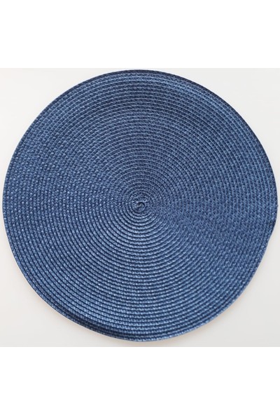 Amerikan Servis Yuvarlak Tekli Lacivert 38 cm