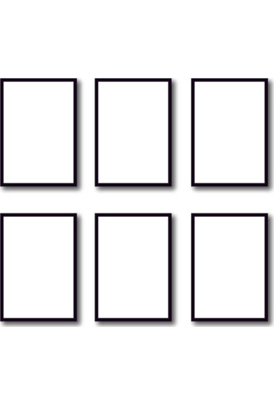 Moda Meral Evrak Belge Poster Resim Diploma Sertifika Çerçeve Siyah 6 Lı Set A4 (21x30) Moda Meral Evrak Belge Poster Resim Diploma Sertifika Çerçeve Siyah 6 Lı Set A4 (21x30)