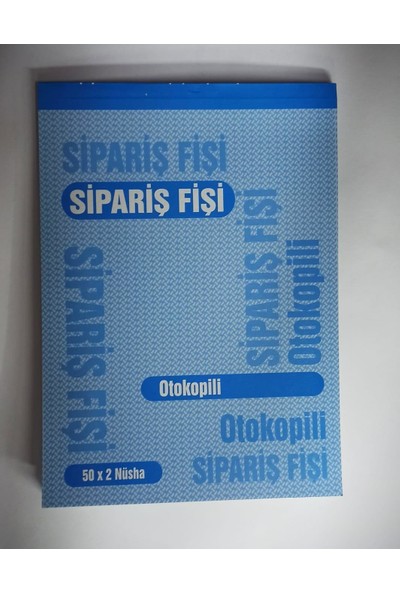 Gürmat Sipariş Fişi Otokopili 022 2 Nüsha 12'li Gürmat Sipariş Fişi Otokopili 022 2 Nüsha 12'li