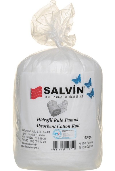 Salvin Pamuk 1kg Rulo Salvin(Idaş) Salvin Pamuk 1kg Rulo Salvin(Idaş)