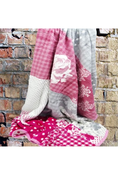 Aran Akrilik Battaniye Tek Kişilik Güldeste