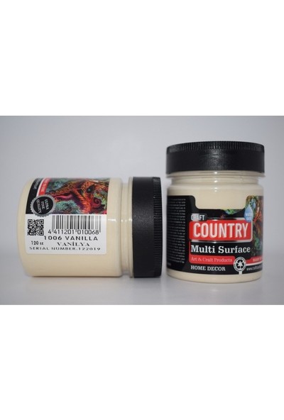 Craft Counrty Craft Country Multi Surface Hobi Boyası Vanilya (120 Cc) Craft Counrty Craft Country Multi Surface Hobi Boyası Vanilya (120 Cc)