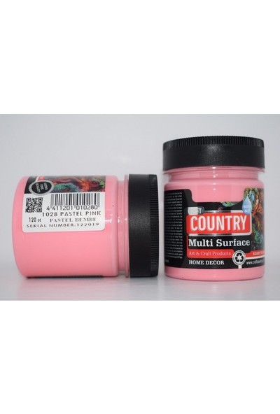 Craft Counrty Craft Country Multi Surface Hobi Boyası Pastel Pembe (120 Cc) Craft Counrty Craft Country Multi Surface Hobi Boyası Pastel Pembe (120 Cc)