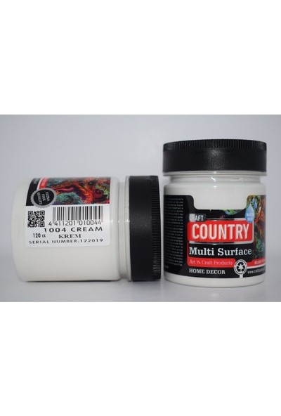 Craft Counrty Craft Country Multi Surface Hobi Boyası Krem (120 Cc) Craft Counrty Craft Country Multi Surface Hobi Boyası Krem (120 Cc)