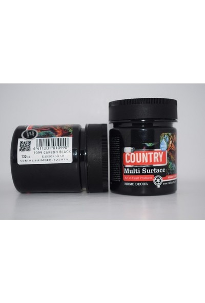 Craft Counrty Craft Country Multi Surface Hobi Boyası Karbon Siyah (120 Cc) Craft Counrty Craft Country Multi Surface Hobi Boyası Karbon Siyah (120 Cc)
