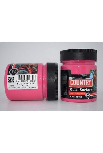 Craft Counrty Craft Country Multi Surface Hobi Boyası Gül (120 Cc) Craft Counrty Craft Country Multi Surface Hobi Boyası Gül (120 Cc)