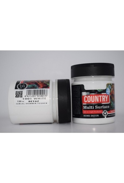 Craft Counrty Craft Country Multi Surface Hobi Boyası Beyaz (120 Cc) Craft Counrty Craft Country Multi Surface Hobi Boyası Beyaz (120 Cc)