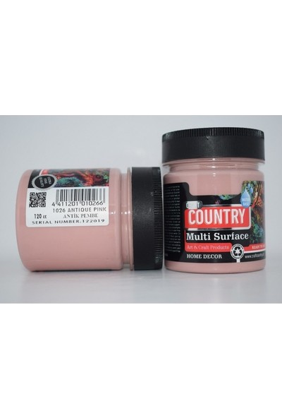 Craft Counrty Craft Country Multi Surface Hobi Boyası Antik Pembe (120 Cc) Craft Counrty Craft Country Multi Surface Hobi Boyası Antik Pembe (120 Cc)