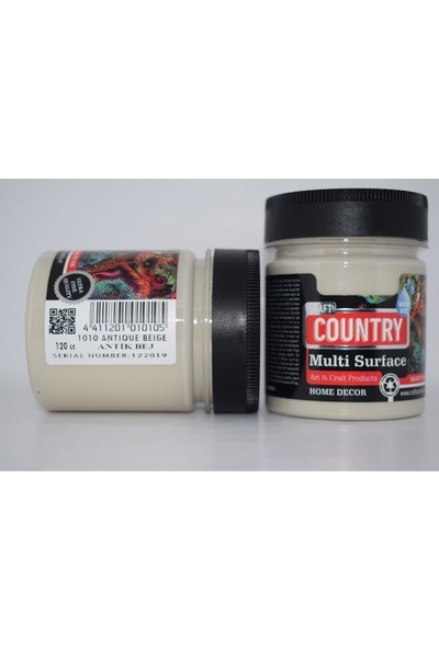 Craft Counrty Craft Country Multi Surface Hobi Boyası Antik Bej (120 Cc) Craft Counrty Craft Country Multi Surface Hobi Boyası Antik Bej (120 Cc)