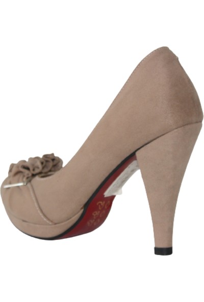 Rosse R-900 Kadın Topuklu Süet Fiyonklu Ayakkabı