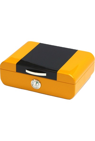 Cedar Alman Humidor Puro Kutusu Sarı Siyah 20 Cedar Alman Humidor Puro Kutusu Sarı Siyah 20