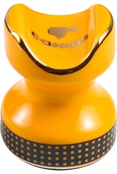 Cohiba Seramik Puro Standı Sehpası Sarı