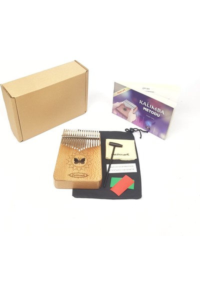 Masterwork Kalimba 17 Tuşeli + Çekiç +Stiker + Kılıf + Eğitim Metodu Masterwork Kalimba 17 Tuşeli + Çekiç +Stiker + Kılıf + Eğitim Metodu