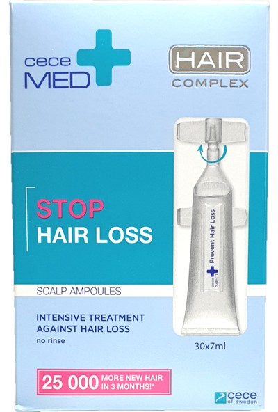 Cecemed Stop Hair Loss Scalp Ampoules Dökülme Karşıtı Ampül 30 Adet x 7 ml