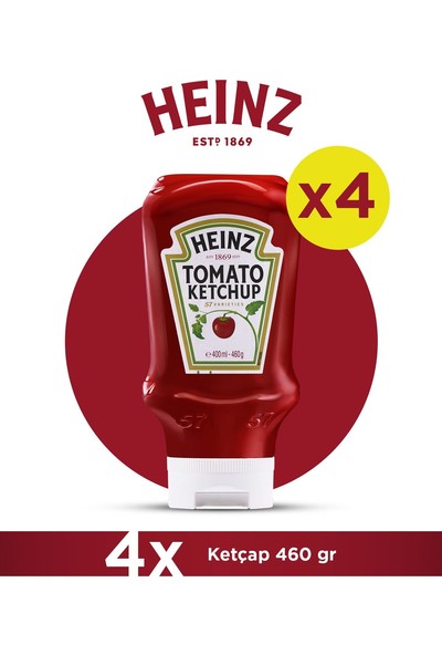 Heinz Ketçap 460 gr - 4'lü Paket Heinz Ketçap 460 gr - 4'lü Paket