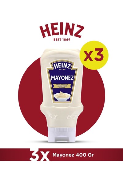 Heinz Mayonez 400 gr - 3'lü Paket