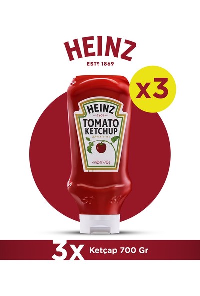 Heinz Ketçap 700 gr - 3'lü Paket Heinz Ketçap 700 gr - 3'lü Paket