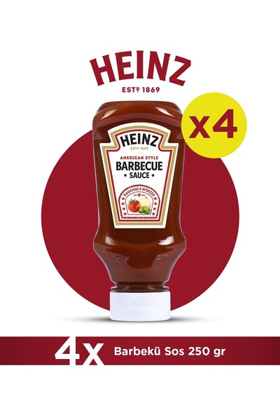 Heinz Barbekü Sos 250 gr - 4'lü Paket