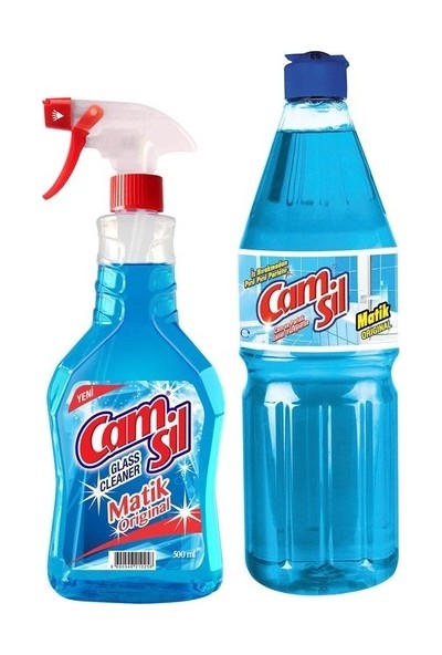 Camsil 500 ml + 1 Lt 2'li Cam Temizleyici