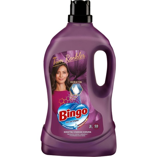 Bingo Sıvı Deterjan 3L Set 50 Yıkama(Renkli-Siyah-Tüm Fiyatı