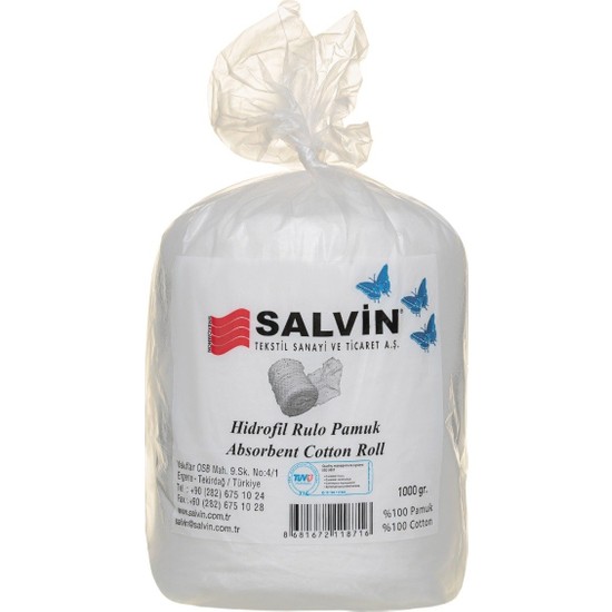 Salvin Hidrofil Rulo Pamuk 1 kg 1000 gr Fiyatı - Taksit Seçenekleri
