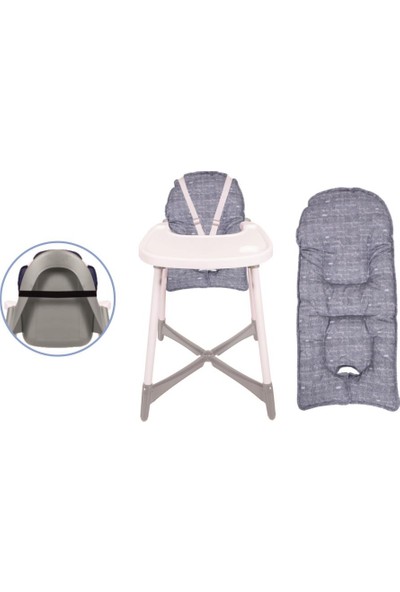 Sevi Bebe Mama Sandalyesi Minderi Kot Desen
