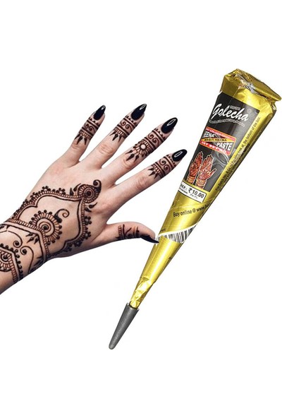 Hint Kınası Geçici Dövme + Şablon HEDİYE