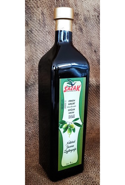 Sazak Erken Hasat Soğuk Sıkım Zeytinyağı 1 lt Sazak Erken Hasat Soğuk Sıkım Zeytinyağı 1 lt