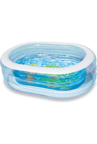 Vardem57482 Şeffaf Oval Havuz 163X107X46Cm
