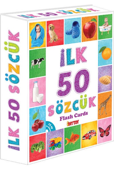 Diytoy 1161 Flash Card İlk 50 Sözcük Diytoy 1161 Flash Card İlk 50 Sözcük