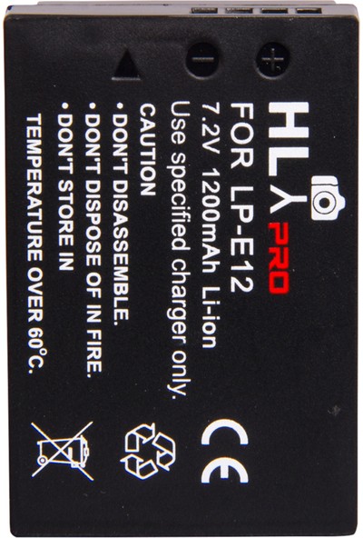 Hlypro Canon Lp-E12 Batarya Hlypro Canon Lp-E12 Batarya