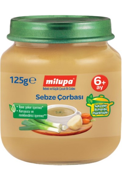 Milupa Sebze Çorbası Kavanoz 125 g 6+ Ay