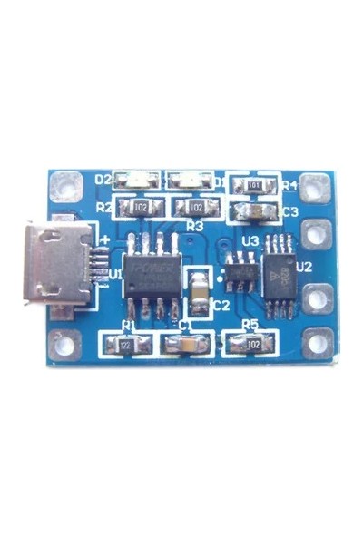 Lityum Pil Şarj Devresi Micro USB TP4056 Batarya Şarj Modülü Lityum Pil Şarj Devresi Micro USB TP4056 Batarya Şarj Modülü