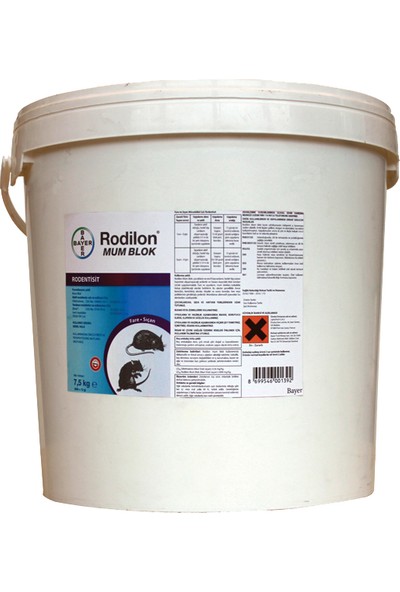 Bayer Rodilon Mumblok Fare Zehiri 500Gr Bayer Rodilon Mumblok Fare Zehiri 500Gr