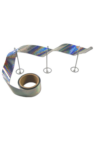 Bird-X Irri Tape-02 Iritasyon Kuş Kovucu Bandı, 2 Mt Rulo, Bir Ucu Askılı 75 M²