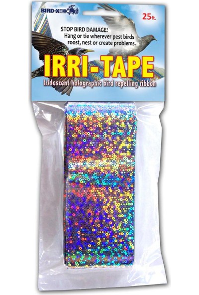 Bird-X Irri Tape Iritasyon Kuş Kovucu Bant 2,5 Mt Rulo 100 M²
