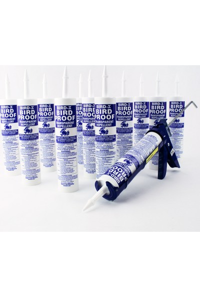 Bird-X Jel Bird Proof Gel Kuş Kovucu Jel 1 Koli (12 Ad. Kartuş) 36 Mt