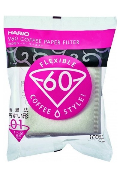 Harıo V60 01 Dripper Kağıt Filtresi - 100 Adet Harıo V60 01 Dripper Kağıt Filtresi - 100 Adet