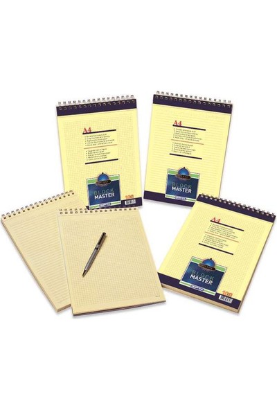 Gıpta Blok Master Spiralli Karton Kapaklı Blok.A5-100 Yaprak Çizgili