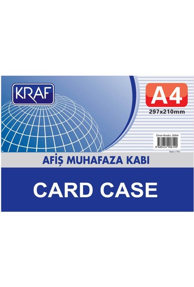 Kraf Afiş Muhafaza Kabı A4 Boyut (2004) 3'lü Paket
