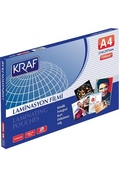 Kraf Laminasyon Filmi 65X95 Mm 125Mic 100Lü 2126