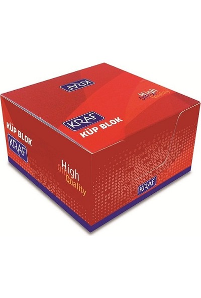 Kraf Küp Blok Beyaz 8X8cm (115G) 2'li Paket Kraf Küp Blok Beyaz 8X8cm (115G) 2'li Paket