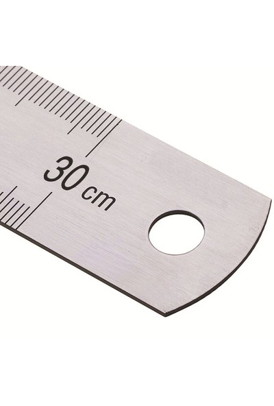 Kraf Çelik Cetvel 30cm İnch Ölçülü (530G) 3'lü Paket Kraf Çelik Cetvel 30cm İnch Ölçülü (530G) 3'lü Paket
